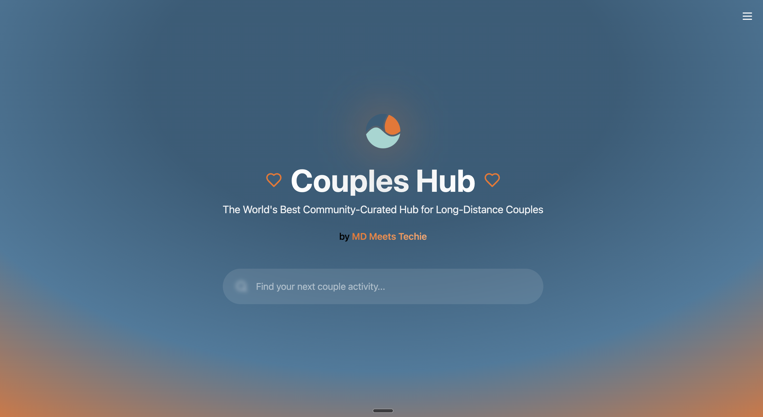 Couple's Hub - Activities for Long-Distance Couples